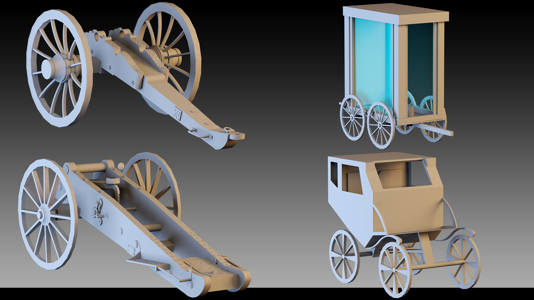 ArtStation - 28 Chariots- High detail 3d models | Resources