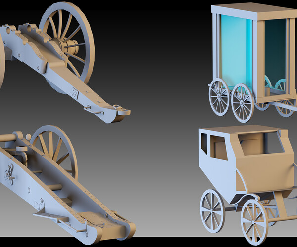 ArtStation - 28 Chariots- High detail 3d models | Resources