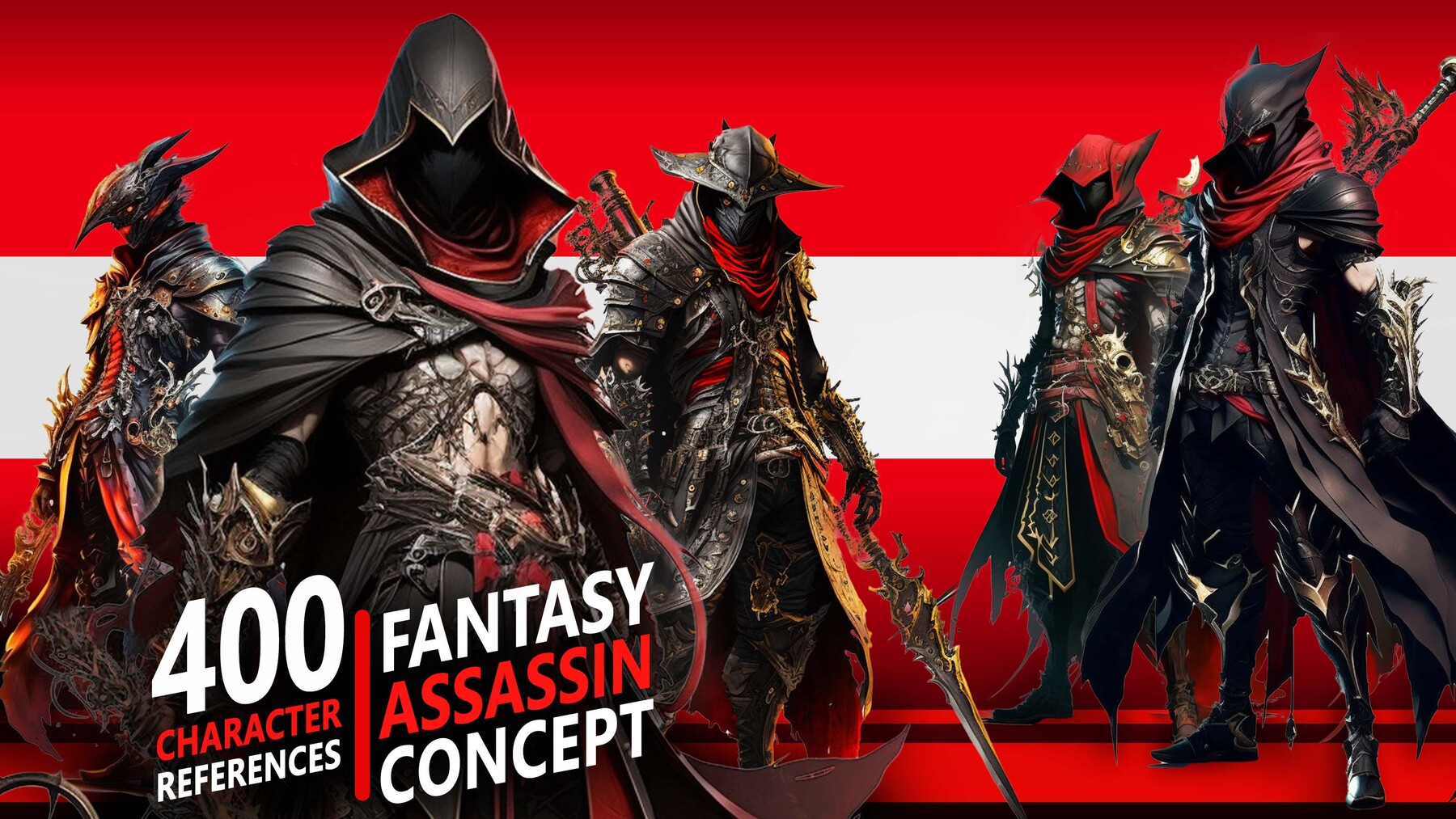 ArtStation - 400 Fantasy Assassin Concept - Character references | Artworks