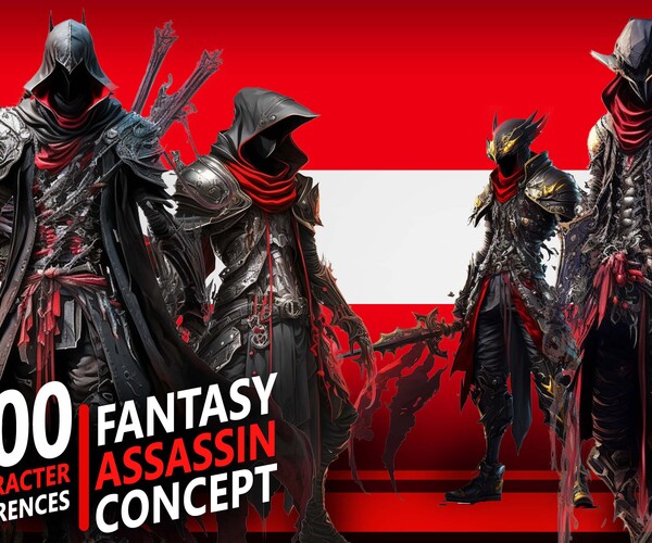ArtStation - 400 Fantasy Assassin Concept - Character references | Artworks