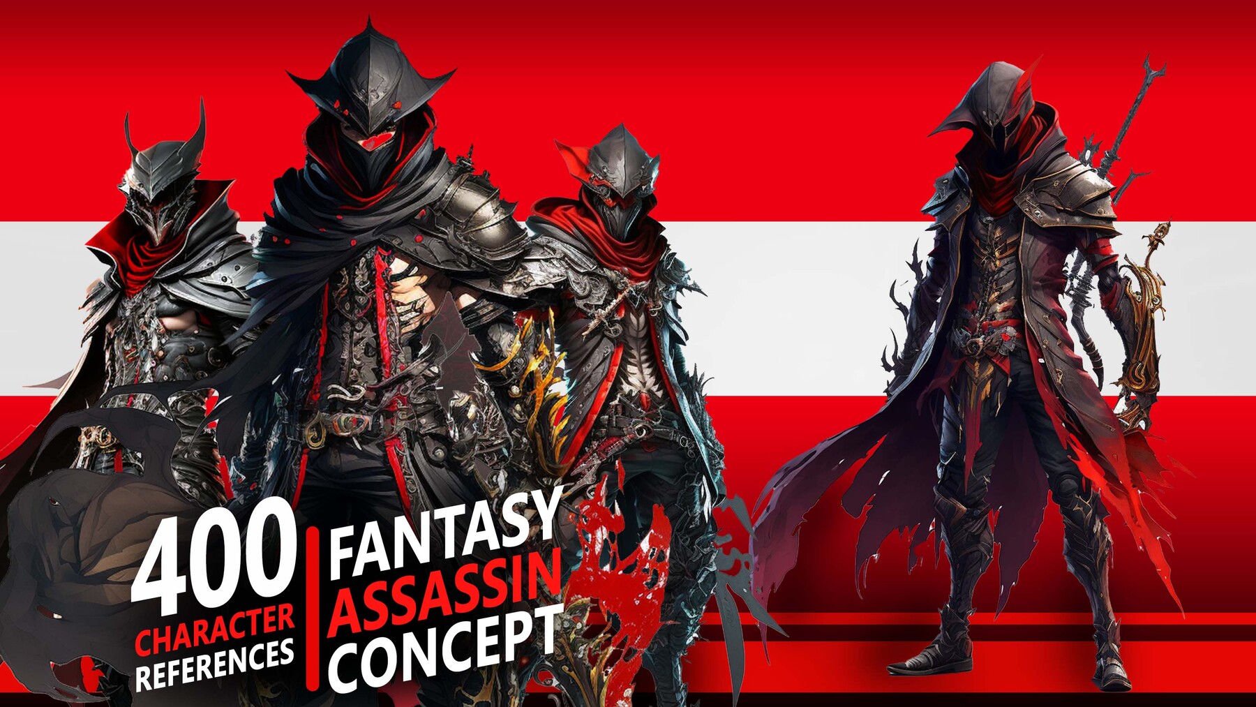 ArtStation - 400 Fantasy Assassin Concept - Character references | Artworks