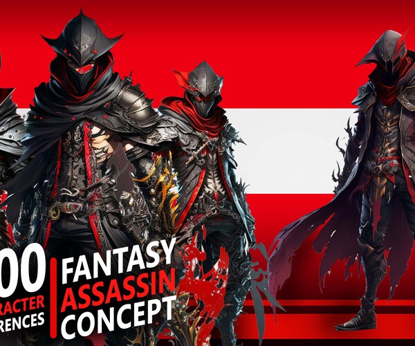 ArtStation - 400 Fantasy Assassin Concept - Character references | Artworks