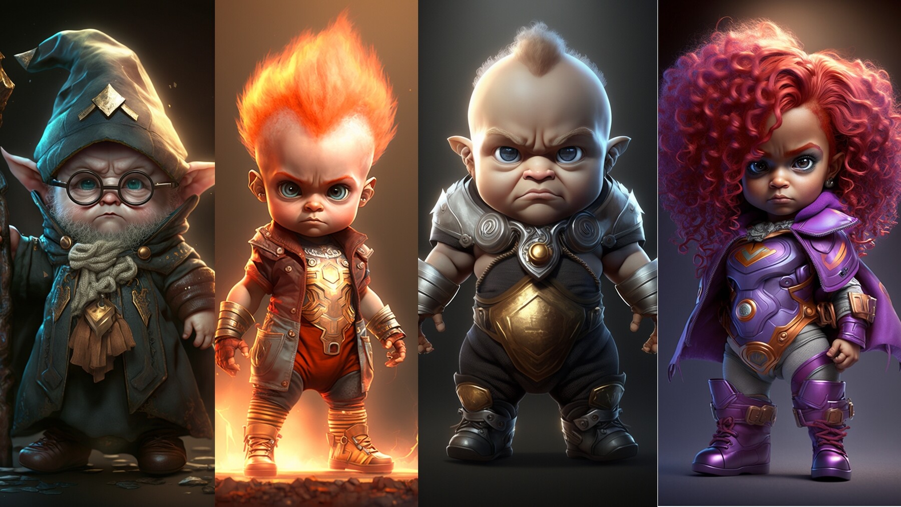 ArtStation - Cute and Fierce: 8K Collection of 60 Baby Gaming ...