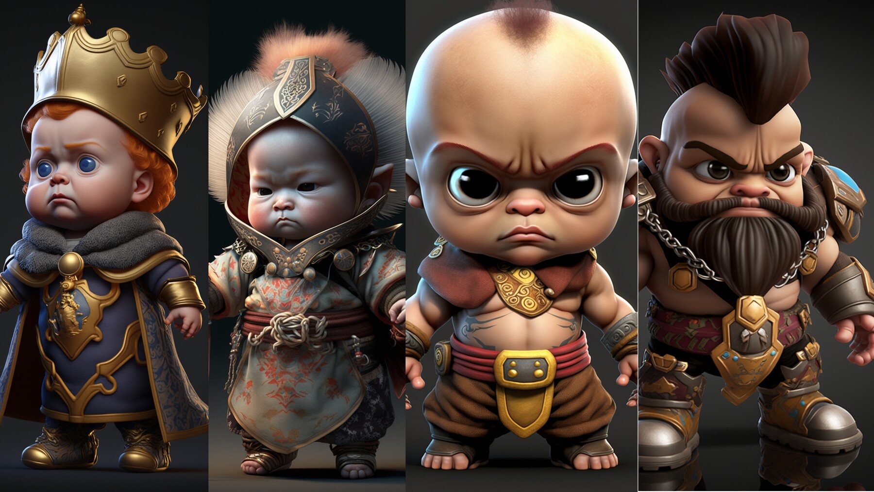 ArtStation - Cute and Fierce: 8K Collection of 60 Baby Gaming ...