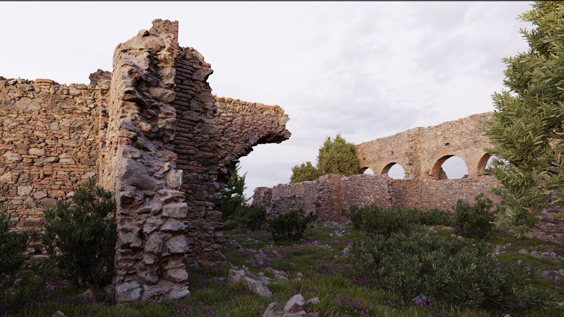 ArtStation - Brick House Ruin Collection | Game Assets