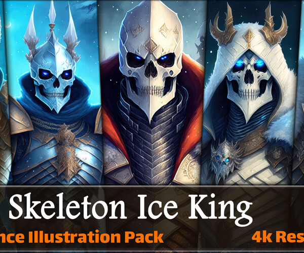 ArtStation - 220 Skeleton Ice King Reference Pack | 4K | v.2 | Artworks