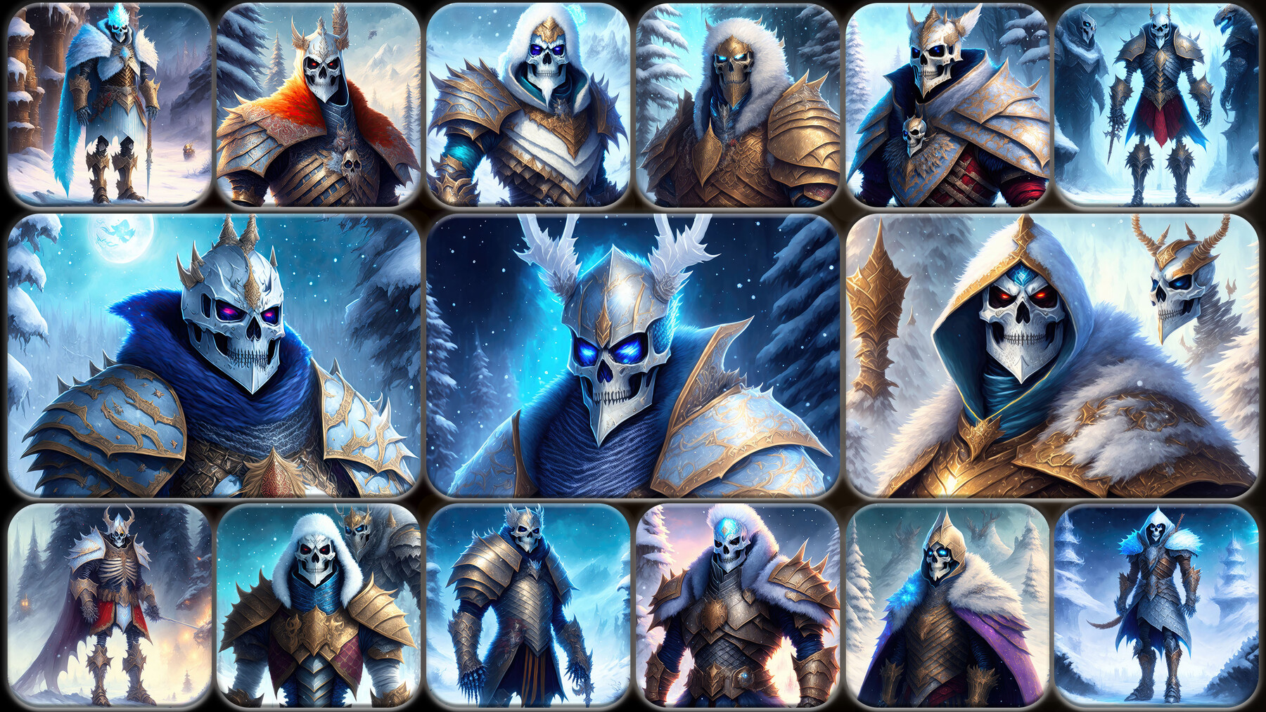ArtStation - 220 Skeleton Ice King Reference Pack | 4K | v.2 | Artworks
