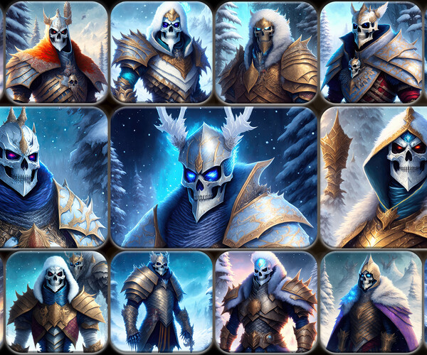ArtStation - 220 Skeleton Ice King Reference Pack | 4K | v.2 | Artworks
