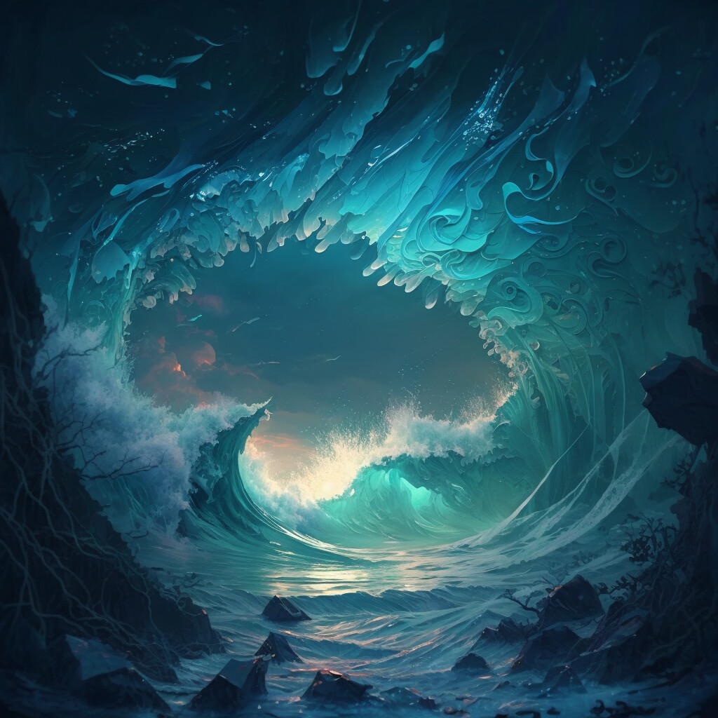 ArtStation - Tidal Tapestry: The Colorful Stories of the Sea 10 | Artworks