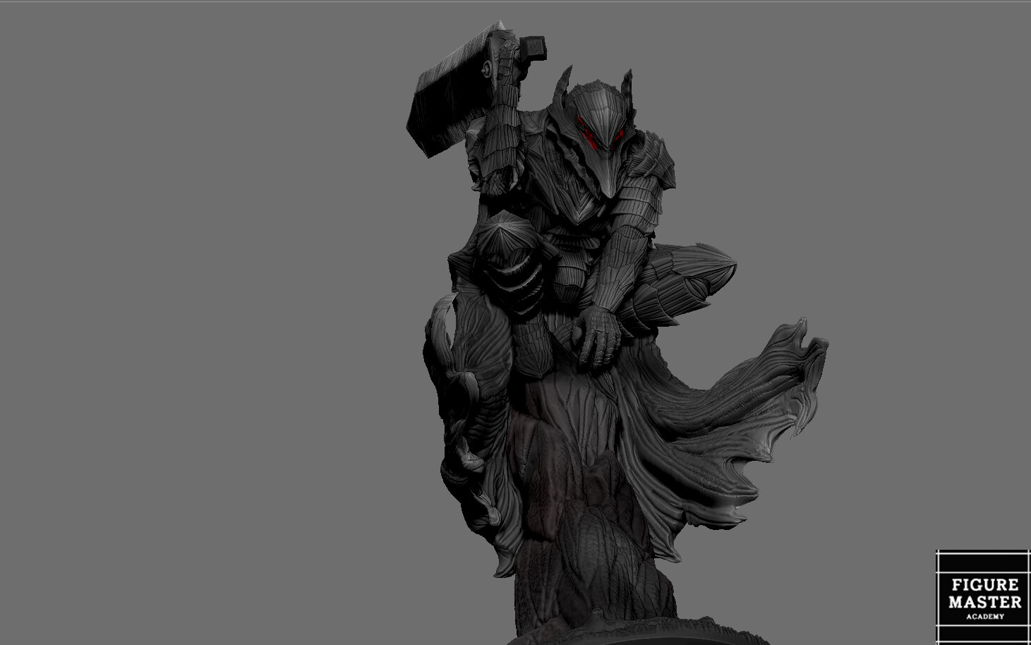 ArtStation - BERSERK GUTS ON EDGE FANTASY ANIME SWORD CHARACTER 3D ...