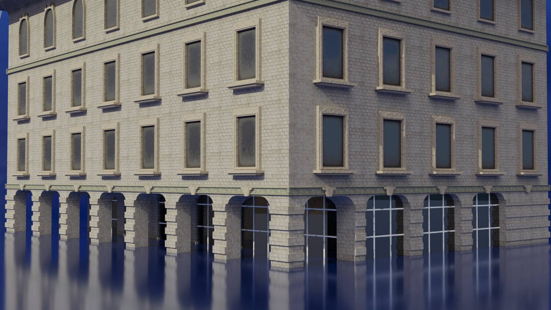 ArtStation - European classic exterior building | Game Assets