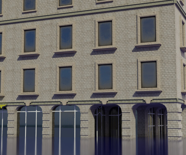 ArtStation - European classic exterior building | Game Assets