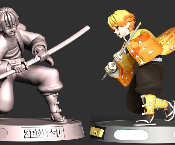 ArtStation - Zenitsu Agatsuma - Demon Slayer | Resources