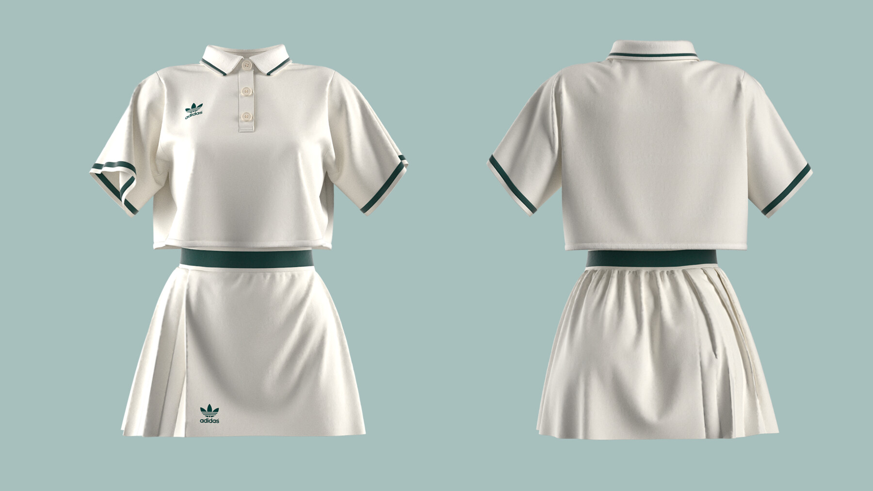 ArtStation - Tennis Uniform. Marvelous Designer / Clo 3D project +obj ...
