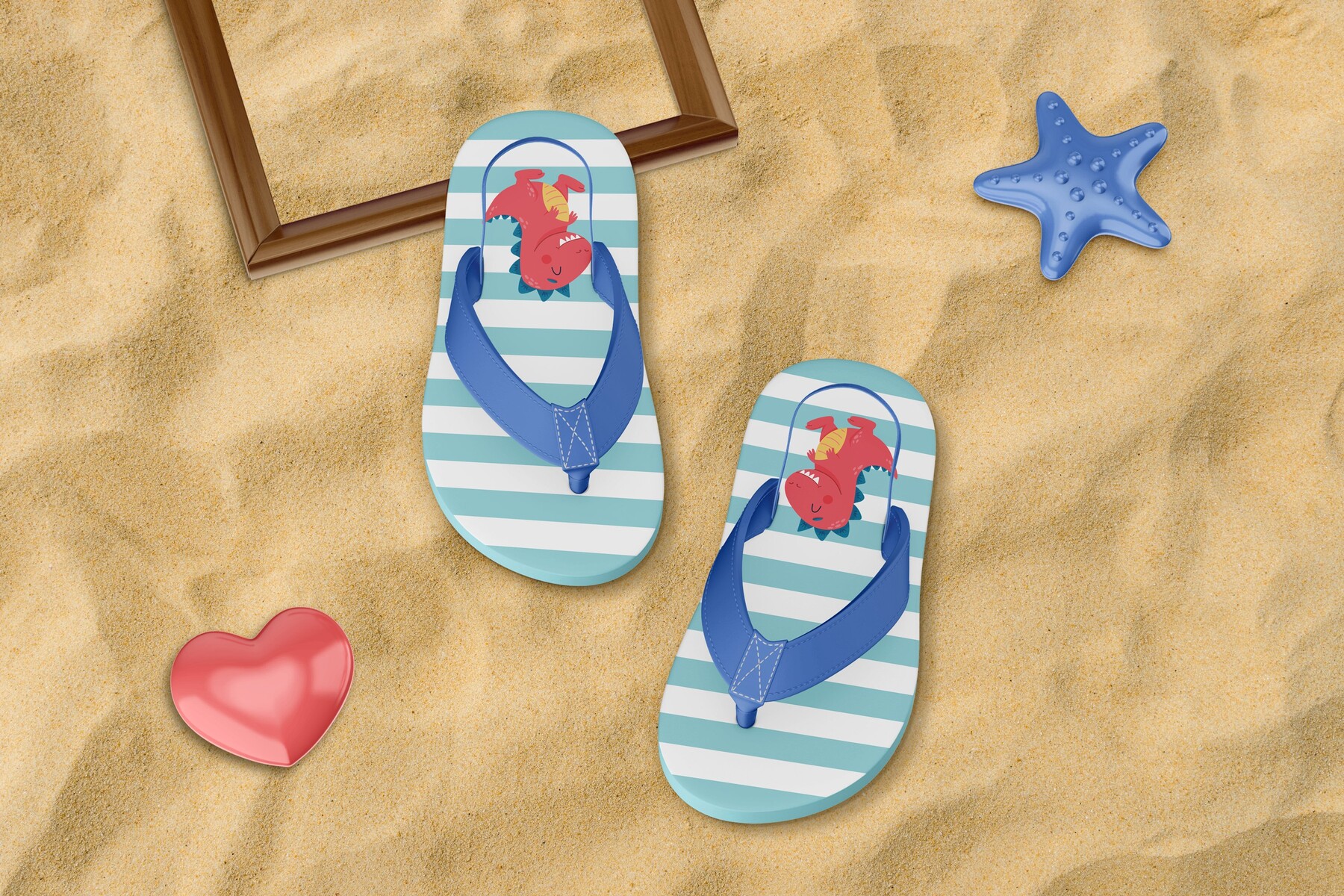 ArtStation - Kids Flip Flop Mockup | Artworks