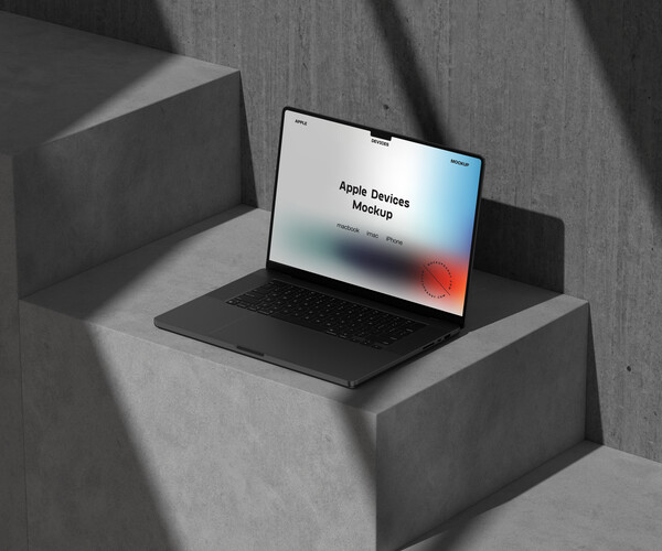 ArtStation - Macbook Scene Mockup 2 | Artworks