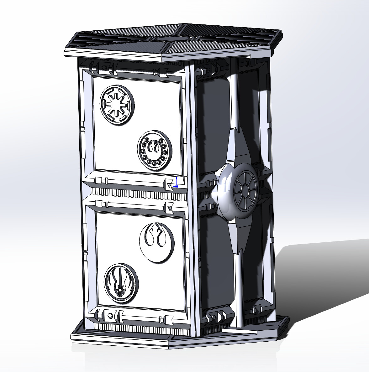 ArtStation - Artifact box with Star Wars Fighter ship as a storage ...