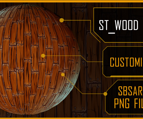 ArtStation - stylized_wood plank | Resources