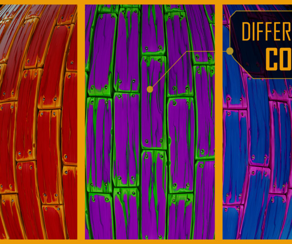 ArtStation - stylized_wood plank | Resources