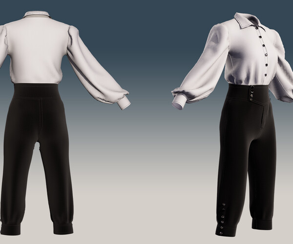 ArtStation - Women’s Outfit | Game Assets