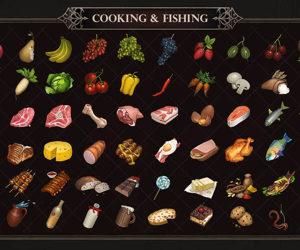 ArtStation - 500 Profession and Craft Icons | Game Assets