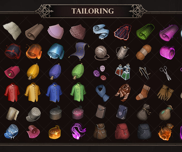 ArtStation - 500 Profession and Craft Icons | Game Assets