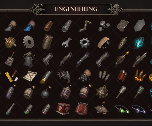 ArtStation - 500 Profession and Craft Icons | Game Assets