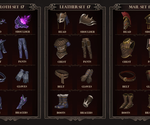 ArtStation - 500 Armor Icons vol.2 | Game Assets