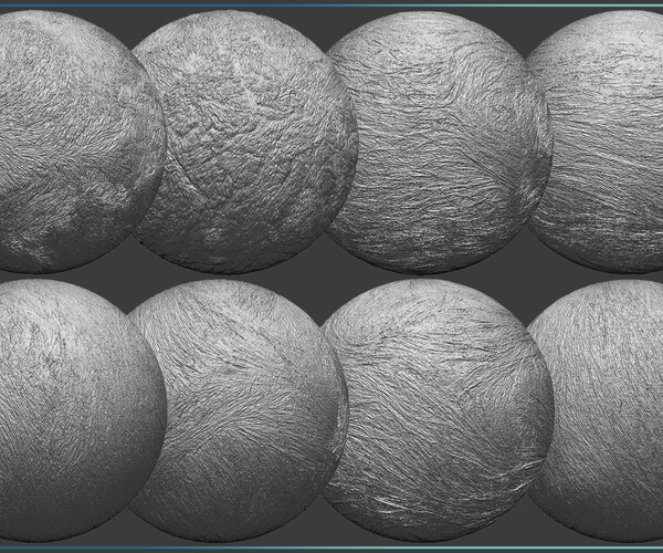 ArtStation - 50 Fur and Hair Alphas (Tileable, Displacement Map) vol.6 ...