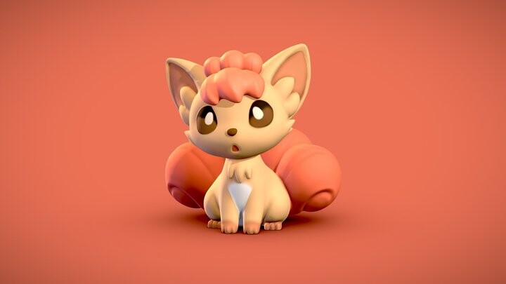 ArtStation - Vulpix - 3D print | Resources