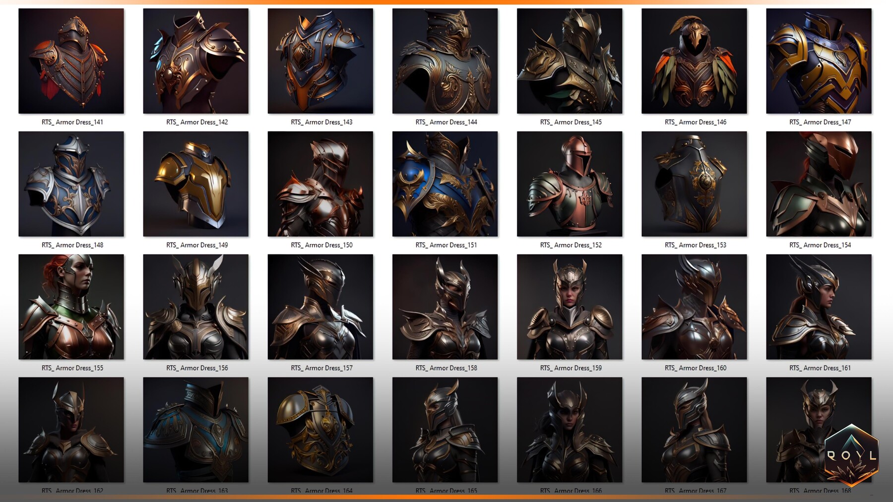 ArtStation - 273 Armor Dress Reference modeling /Designing Vol 04 | Artworks