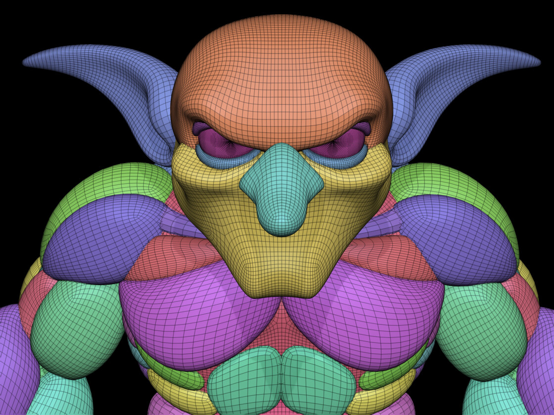 ArtStation - miniature base mesh Goblin blockout for and figures. Ztool ...