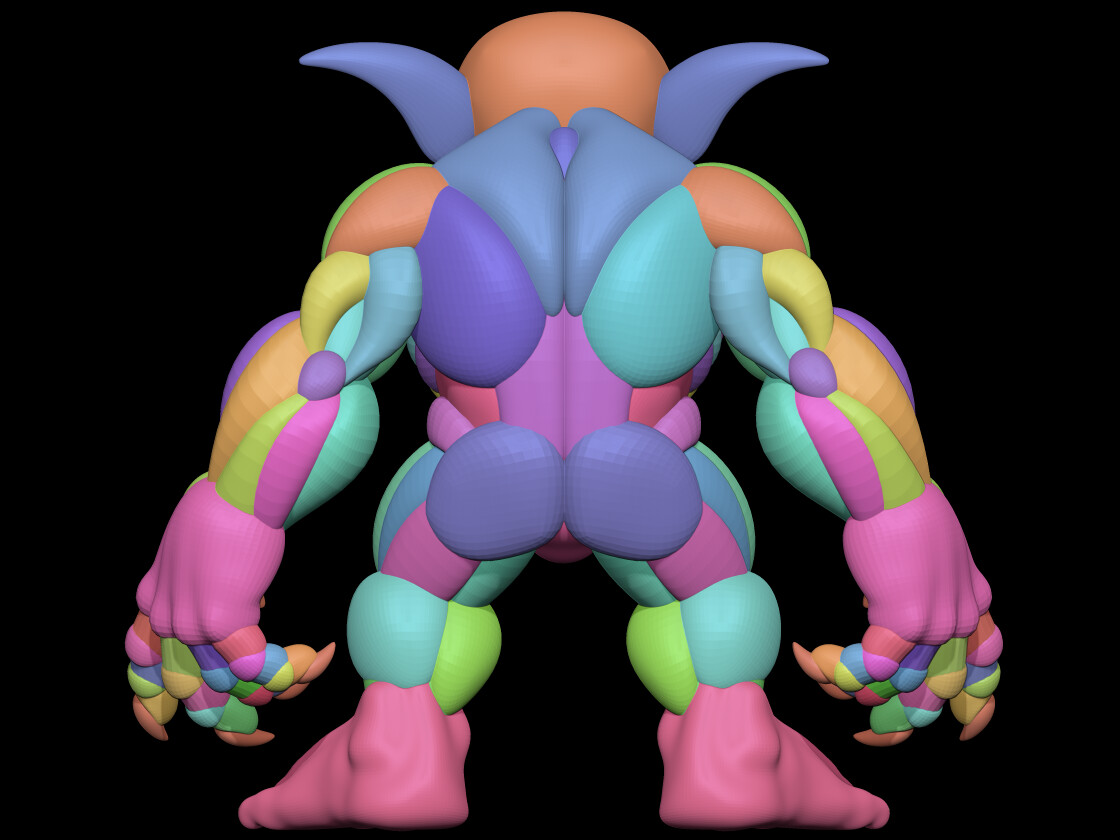 ArtStation - miniature base mesh Goblin blockout for and figures. Ztool ...