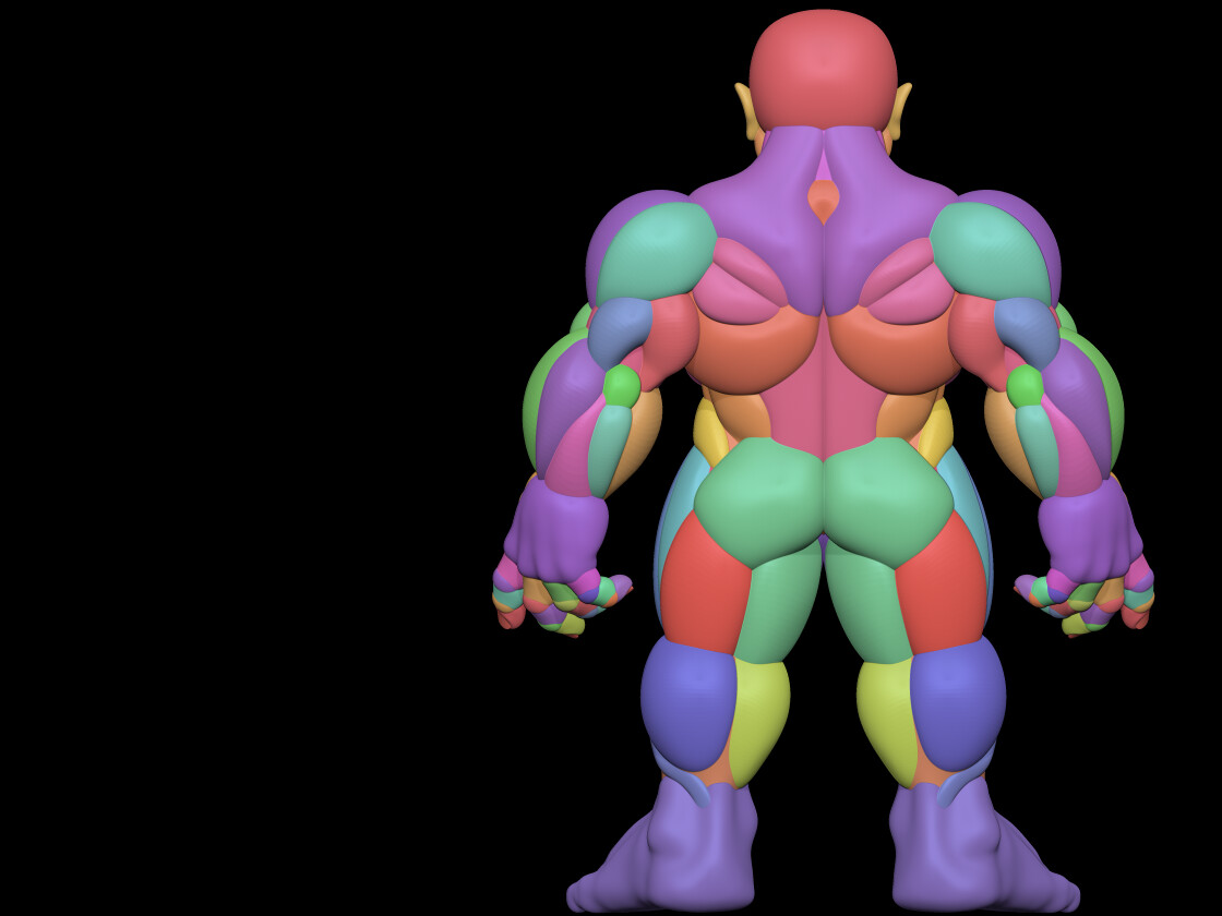 ArtStation - miniature base mesh Warrior male blockout for and figures ...