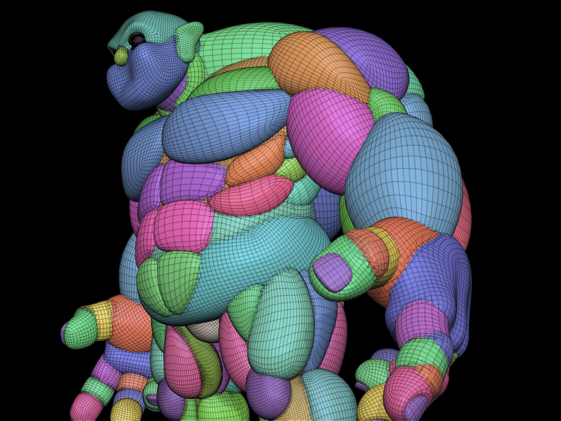 ArtStation - miniature base mesh Ogre orc troll blockout for and figures. Ztool and obj files ...