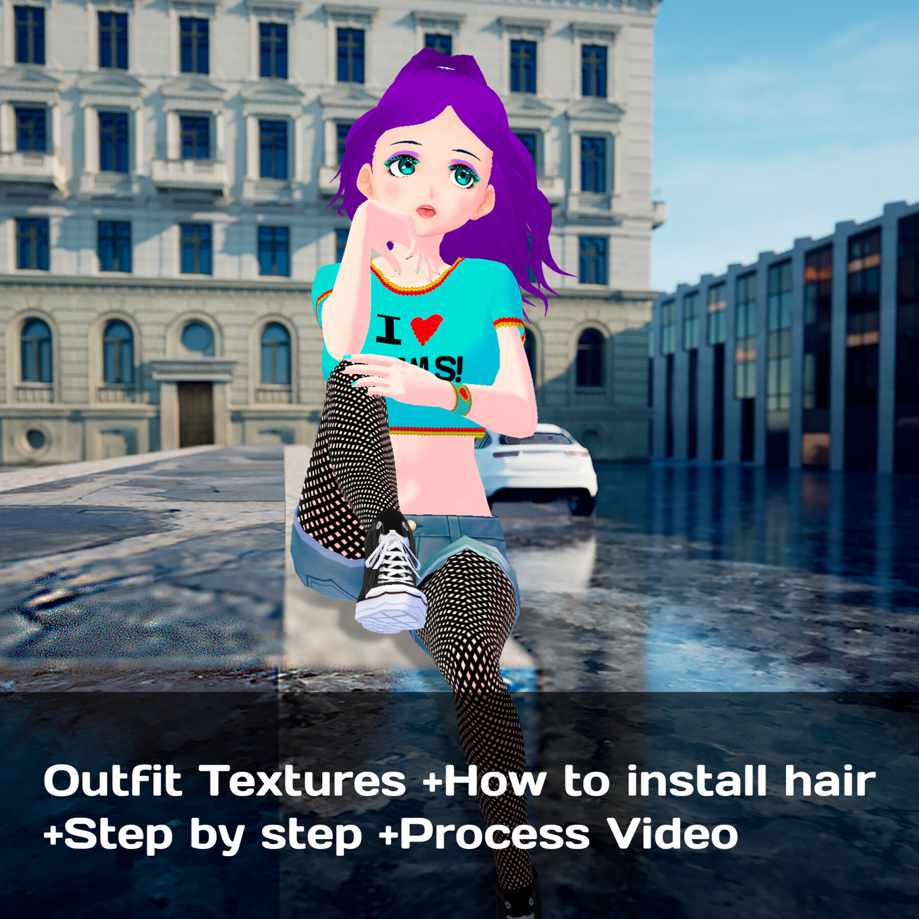 ArtStation - [Vroid] I Love Hams! | Resources