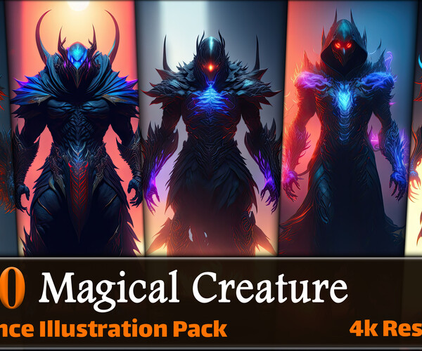 ArtStation - 380 Magical Creature Reference Pack | 4K | v.1 | Artworks