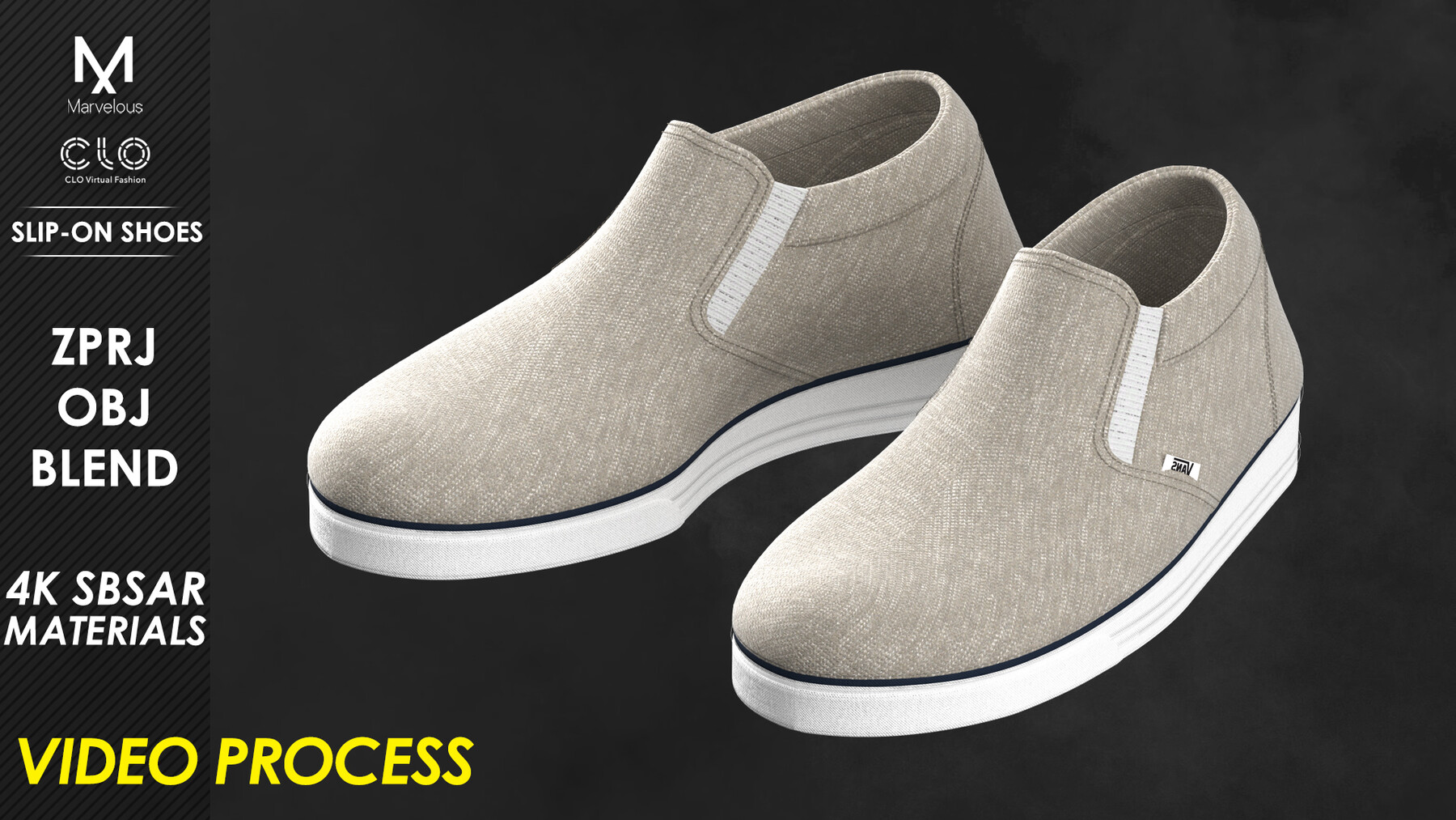 ArtStation - Process of Creating Slip-On Shoes - Marvelous / CLO Project file | Tutorials