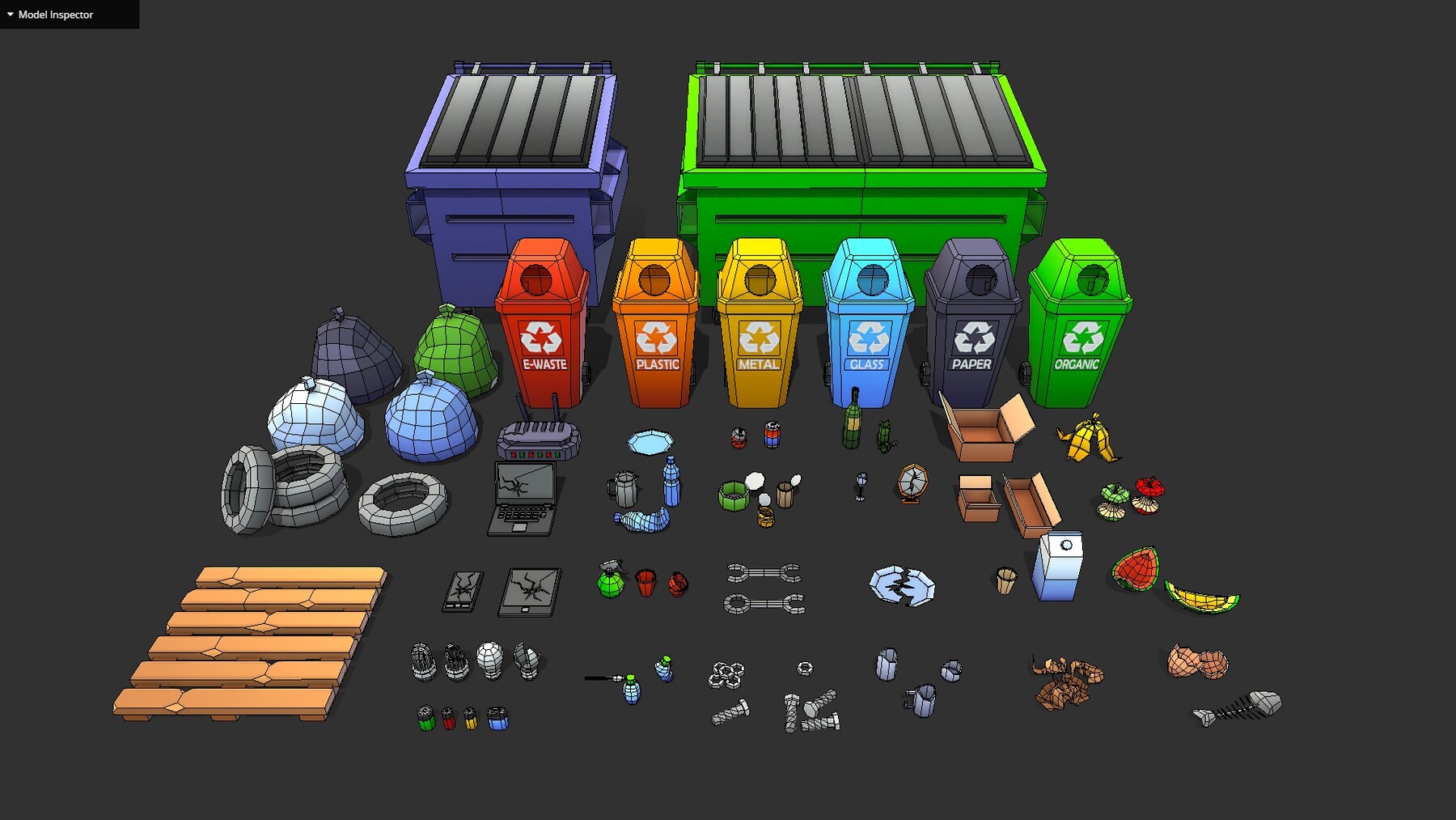 ArtStation - Stylize Low Poly Garbage Pack | Game Assets