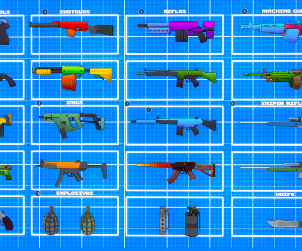 ArtStation - Stylize Low Poly Weapon Pack | Game Assets