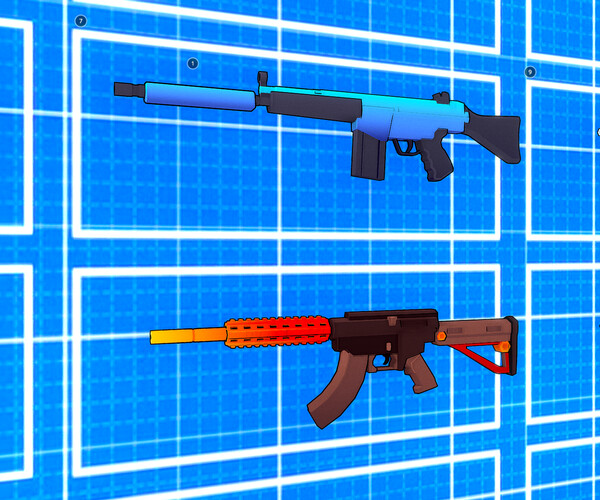 ArtStation - Stylize Low Poly Weapon Pack | Game Assets