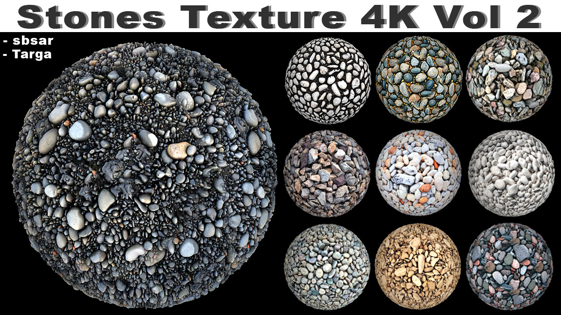 ArtStation - Stones Texture 4K Vol 2 | Resources