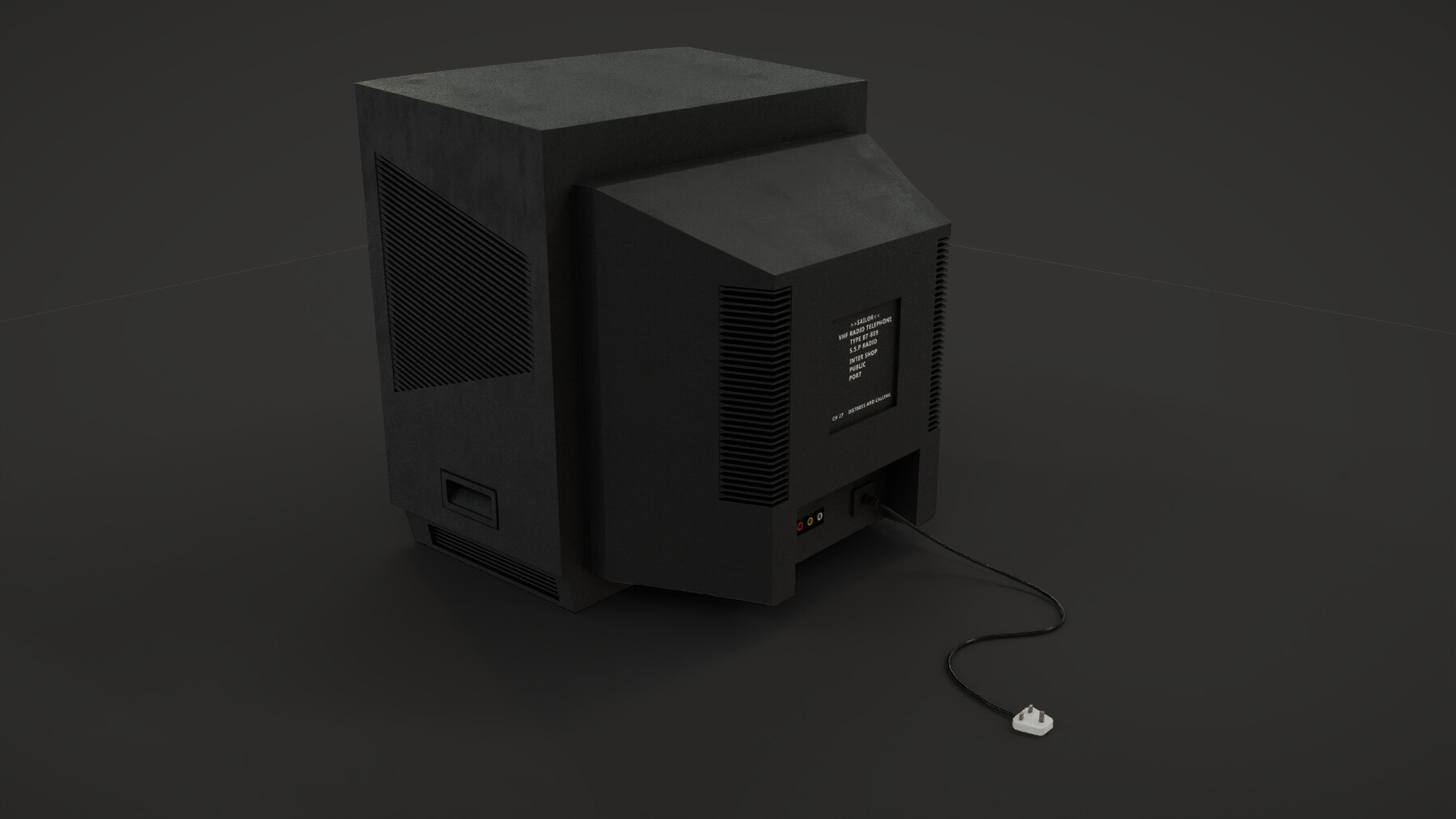 ArtStation - old crt television set | Game Assets