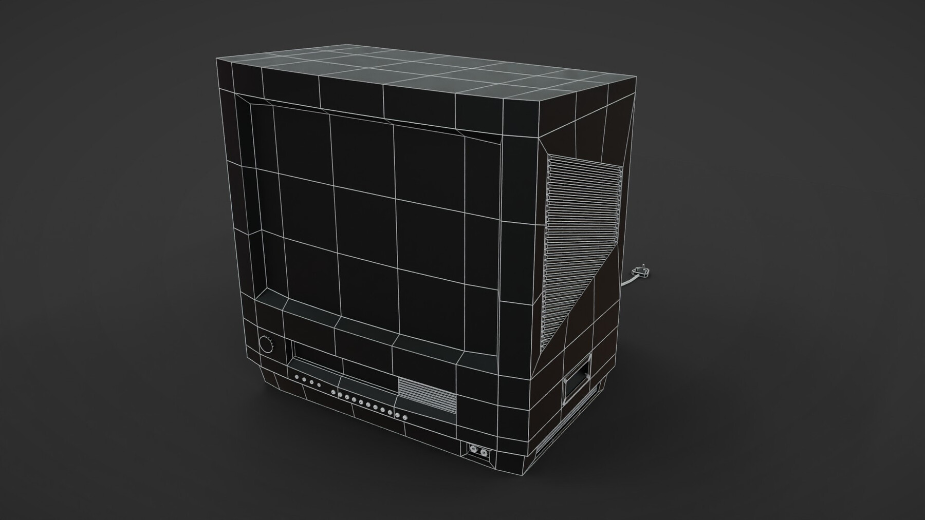 ArtStation - old crt television set | Game Assets