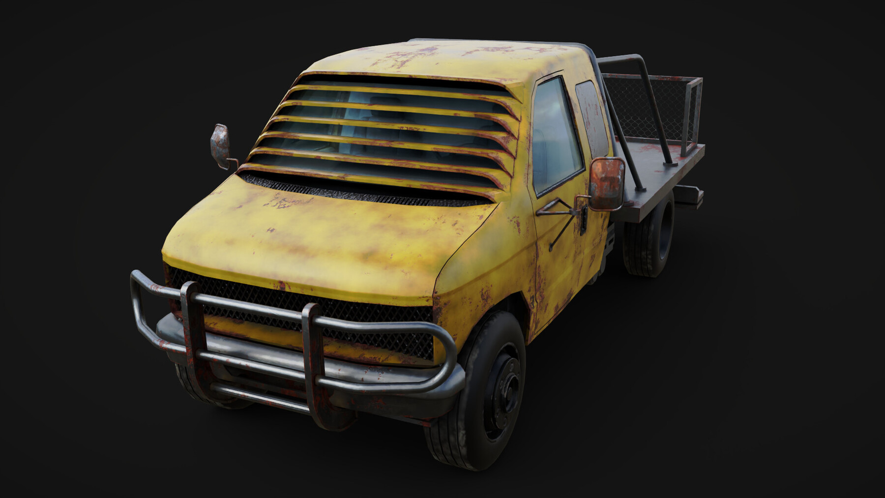 ArtStation - rusted truck car | Game Assets