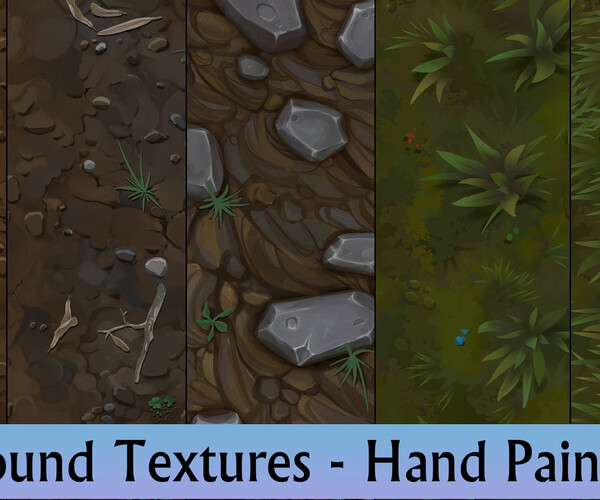 ArtStation - Ground Textures - Hand Painted P01 | Game Assets