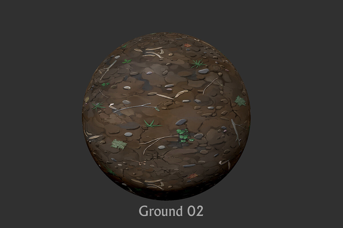 ArtStation - Ground Textures - Hand Painted P01 | Game Assets