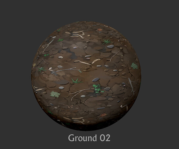 ArtStation - Ground Textures - Hand Painted P01 | Game Assets