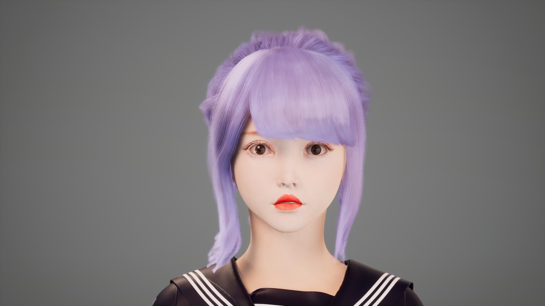 ArtStation - XIXI-Face capture/Motion capture--Metahuman/Purple hair ...