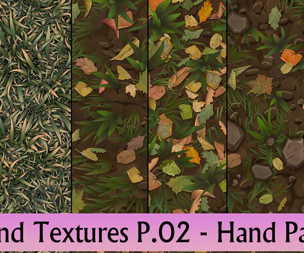ArtStation - Ground Textures - Hand Painted P.02 | Game Assets